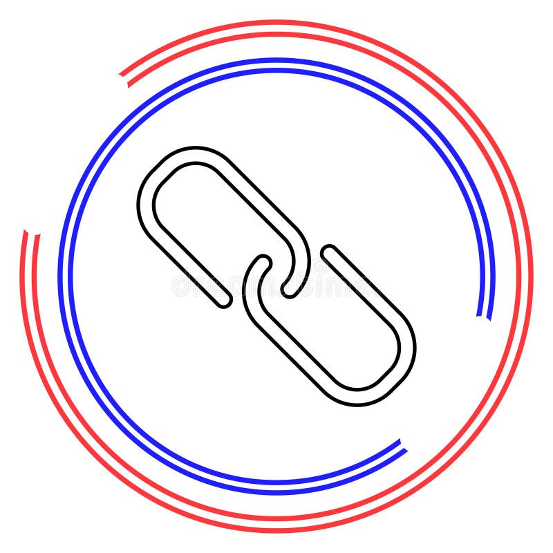 Link Sign - Vector Chain Symbol - Connection Stock Illustration ...