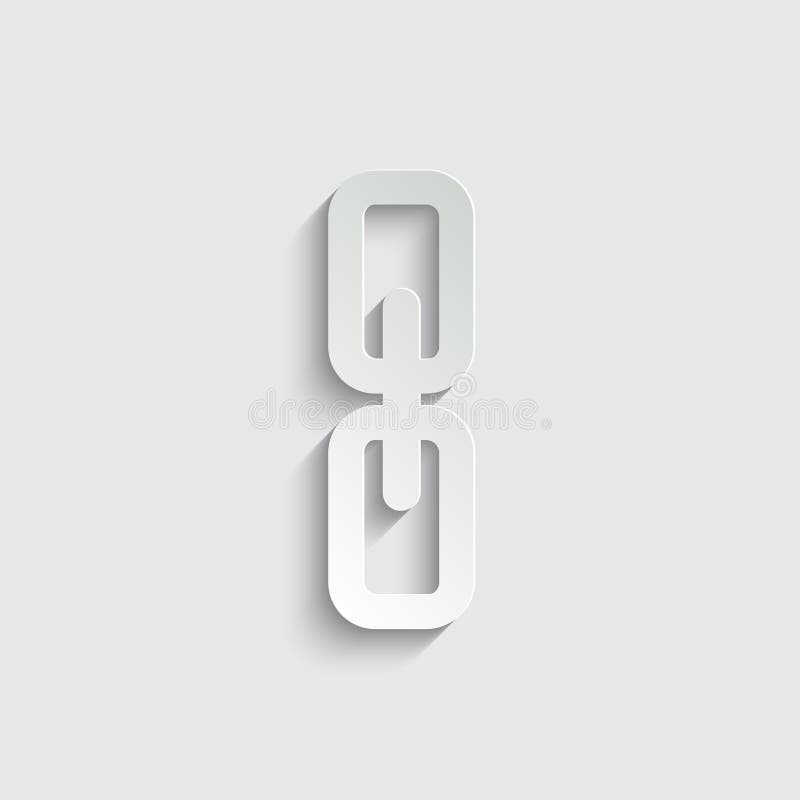 Link, Single Icon Vector Illustration Isolated on White Background ...