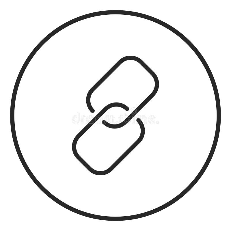 Link Stroke Icon, Logo Illustration. Stroke High Quality Symbol. Stock ...