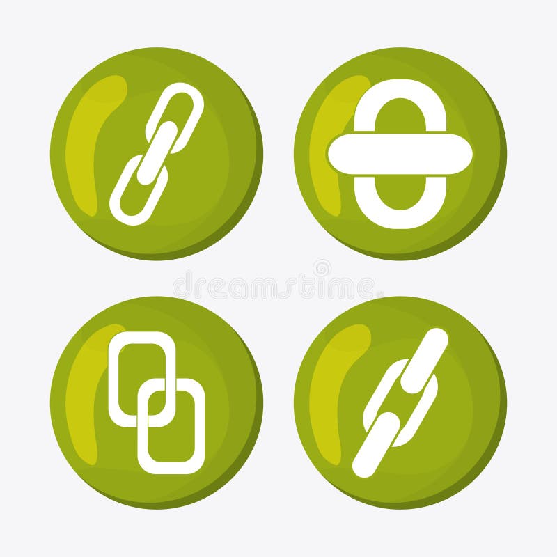 Link Symbol Design. Flat Illustration. Connection Concept Stock Vector ...