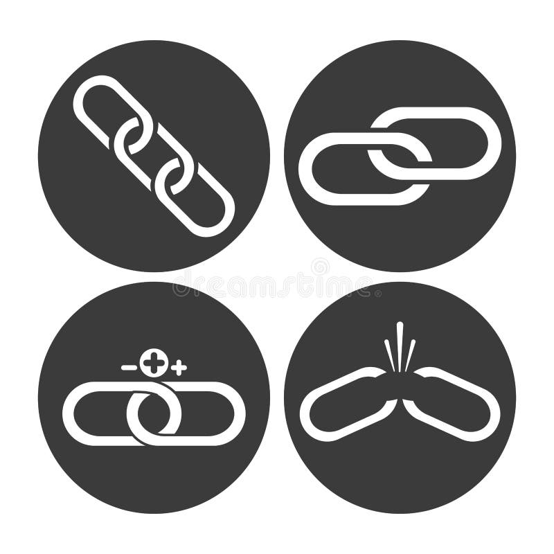 Link Symbol Design. Flat Illustration. Connection Concept Stock Vector ...