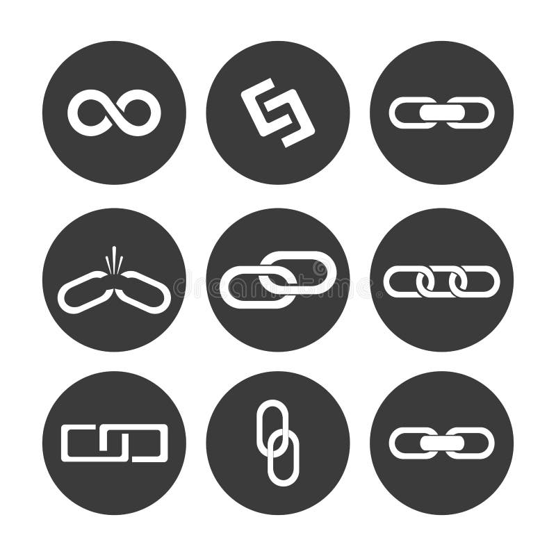 Link Symbol Design. Flat Illustration. Connection Concept Stock Vector ...