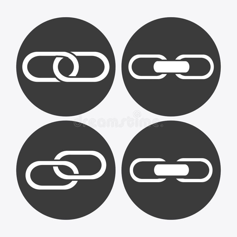 Link Symbol Design. Flat Illustration. Connection Concept Stock Vector ...