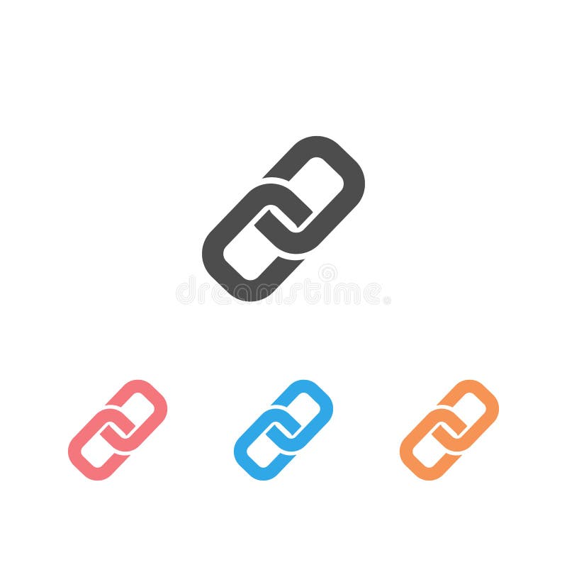 Link Symbol Icon Set Vector Background Stock Vector - Illustration of ...