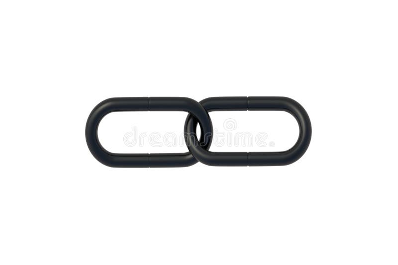 Link Symbol Isolated on White Background. Top View Stock Illustration ...