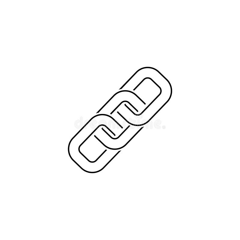 Link Symbol Line Icon Vector Flat Style Stock Vector - Illustration of ...