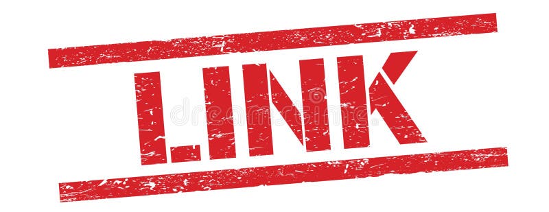 LINK Text on Red Vintage Lines Stamp Stock Illustration - Illustration ...