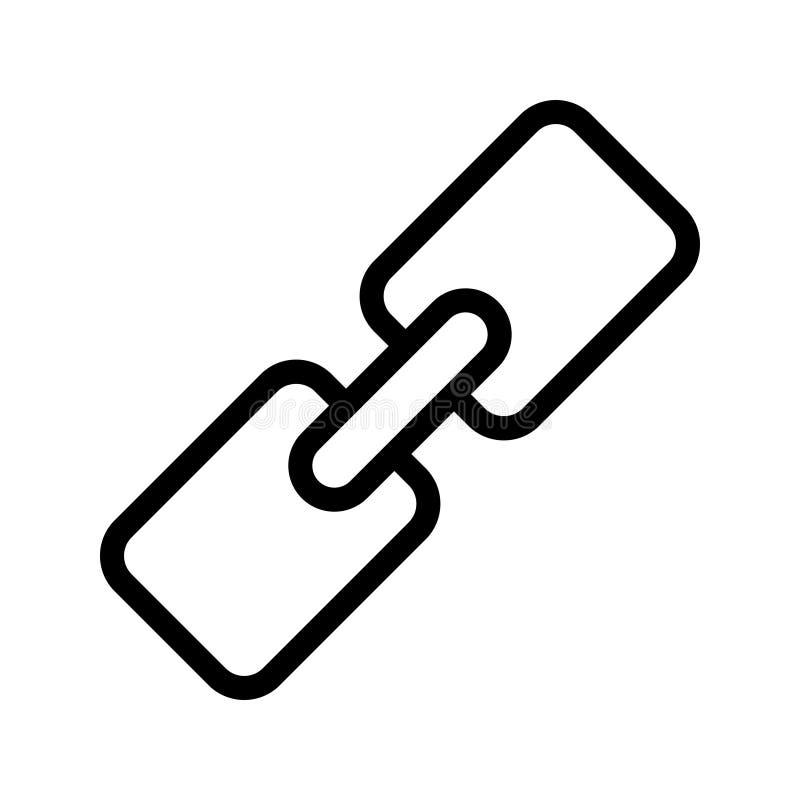 Link thin line vector icon stock illustration. Illustration of internet ...