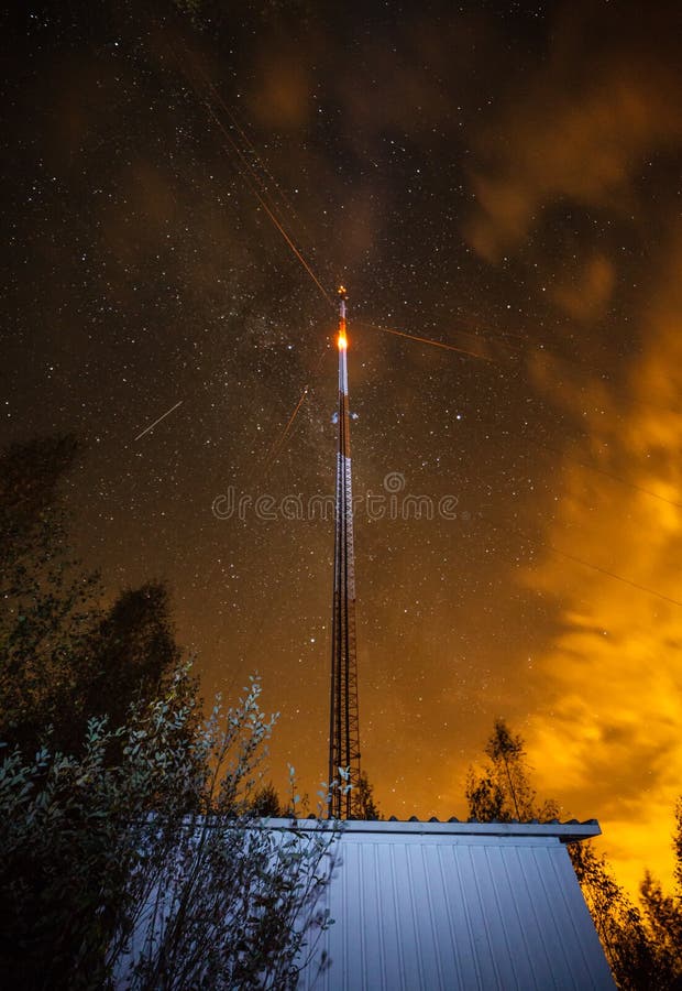Link Tower stock image. Image of astronomical, night - 45175383