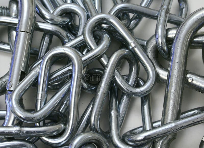 Link it up. stock image. Image of chain, chrome, shiny - 1450853
