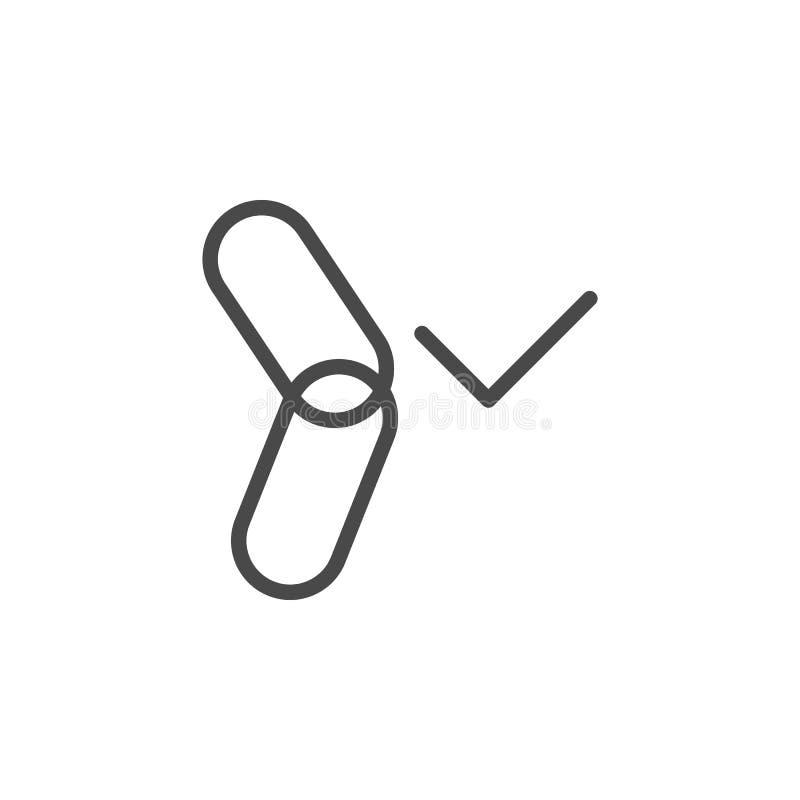 Link, Url, Verify Vector Icon. Multimedia Minimalist Outline Vector ...