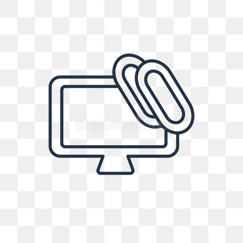 Link Vector Icon Isolated on Transparent Background, Linear Link Stock ...