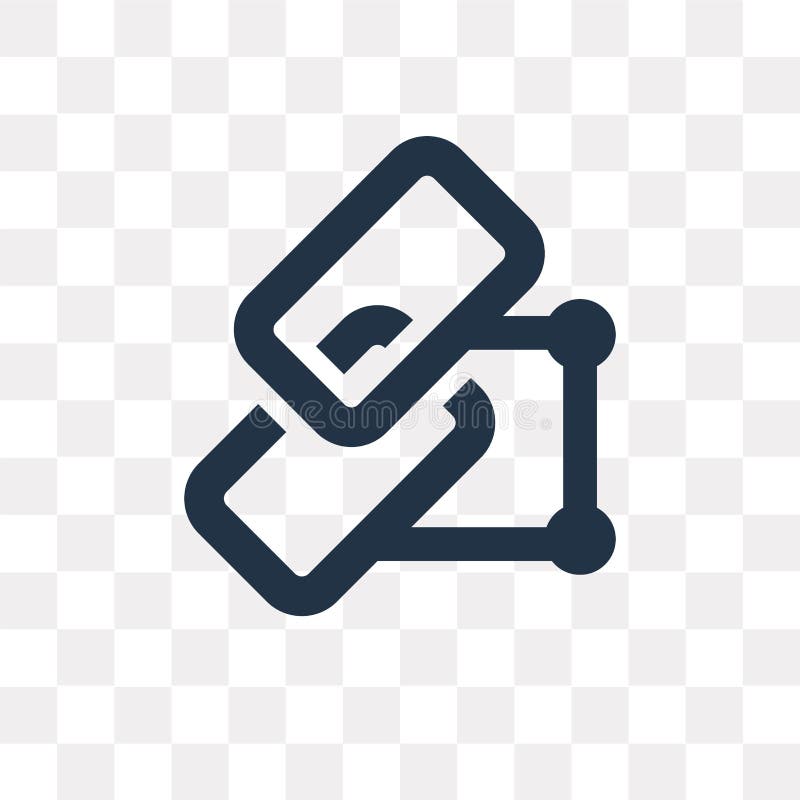 Link Vector Icon Isolated on Transparent Background, Link Trans Stock ...