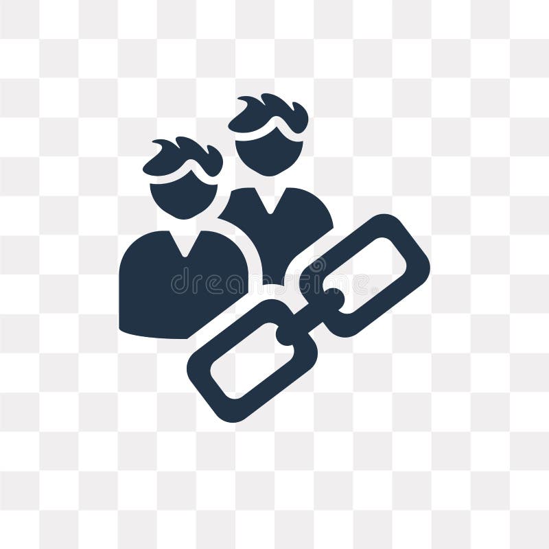 Link Vector Icon Isolated on Transparent Background, Linear Link Stock ...