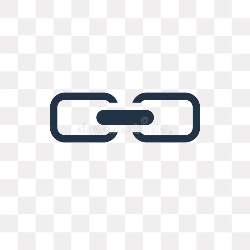 Link Vector Icon Isolated on Transparent Background, Link Trans Stock ...