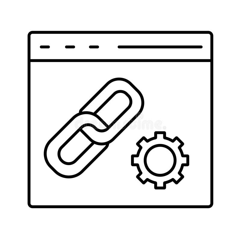 Linkage Vector Icon Which Can Easily Modify or Edit . Stock Vector ...
