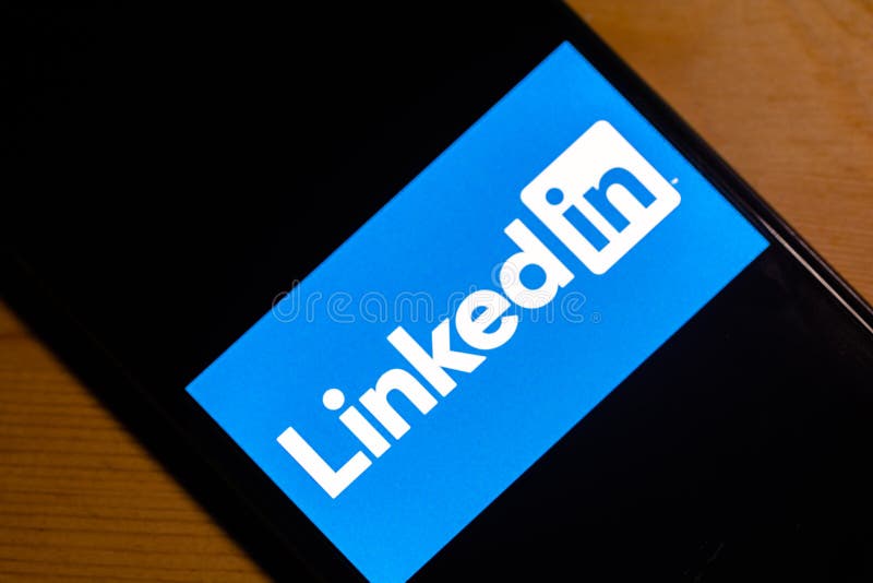 Linked app - logo linkedin editorial image. Image of communications ...