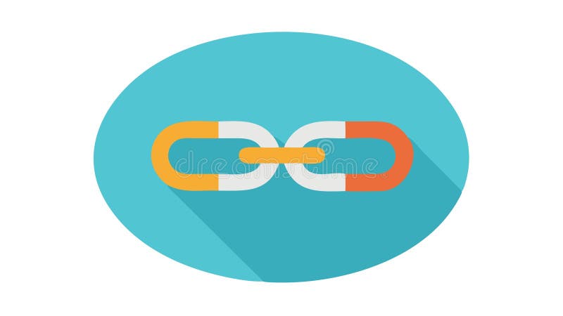 Linked Chain Vector Illustration, Connection and Unity Graphic, Vector ...