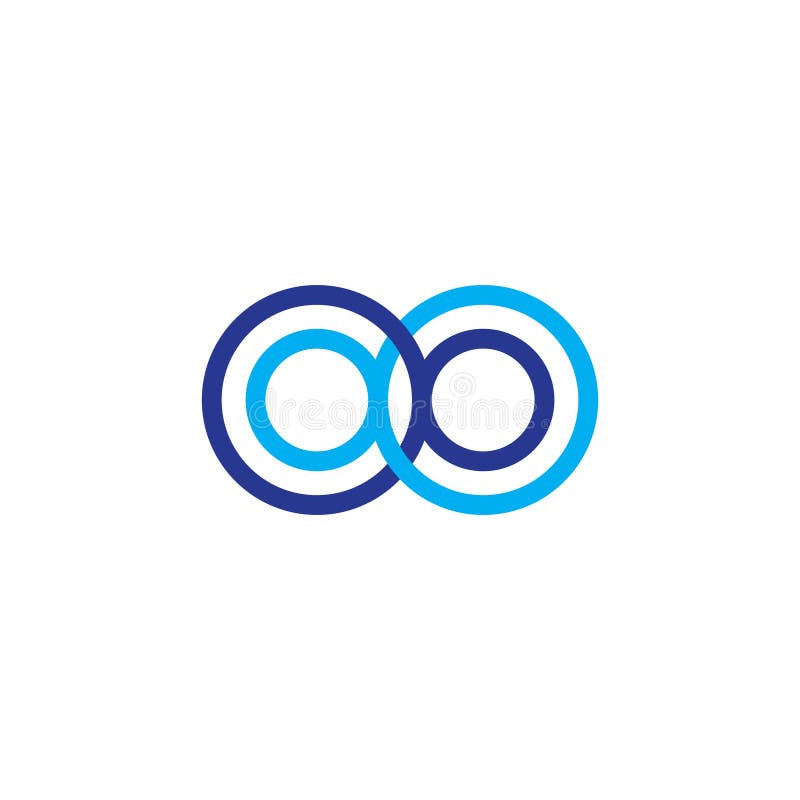 Linked Circle Overlap Colorful Logo Vector Stock Vector - Illustration ...