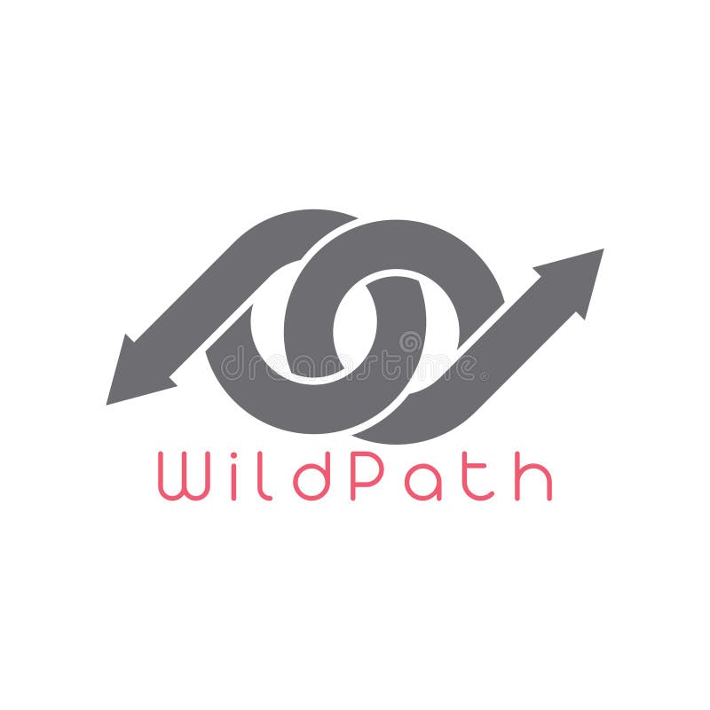 Linked Circle Overlap Path Way Arrow Logo Vector Stock Vector ...