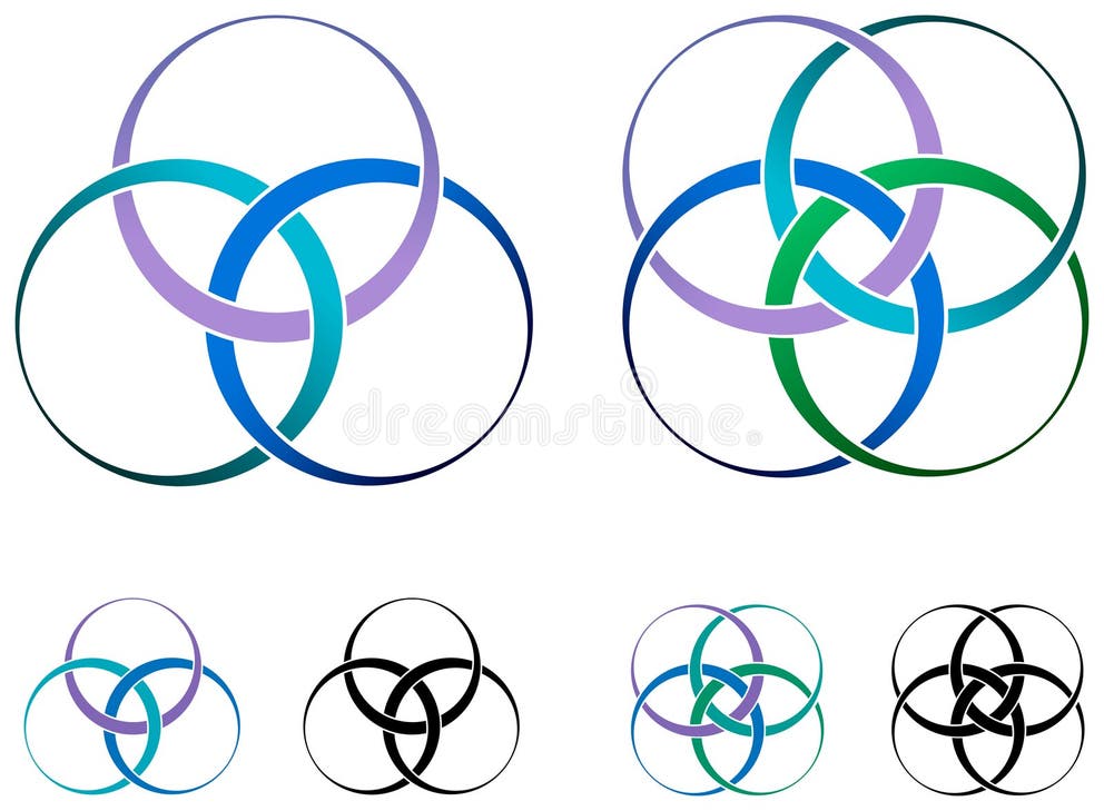 Connecting Circles Stock Illustrations – 833 Connecting Circles Stock ...