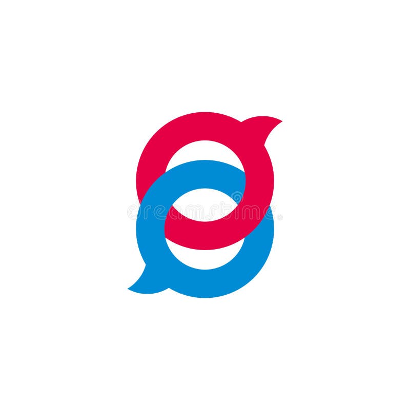 Linked Colorful Circles Object Bubble Talk Vector Stock Vector ...