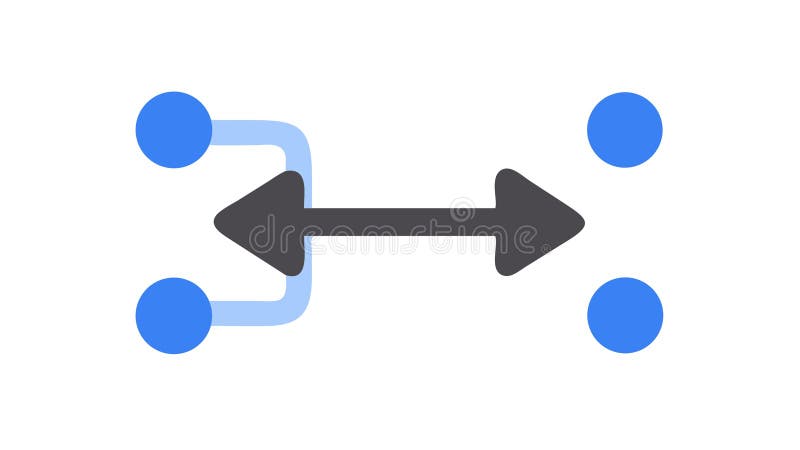 Linked Dots Vector Icon for Connection Relationship Data, Vector Design Generative AI Stock ...