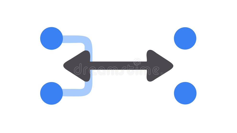 Linked Dots Vector Icon for Connection Relationship Data, Vector Design ...