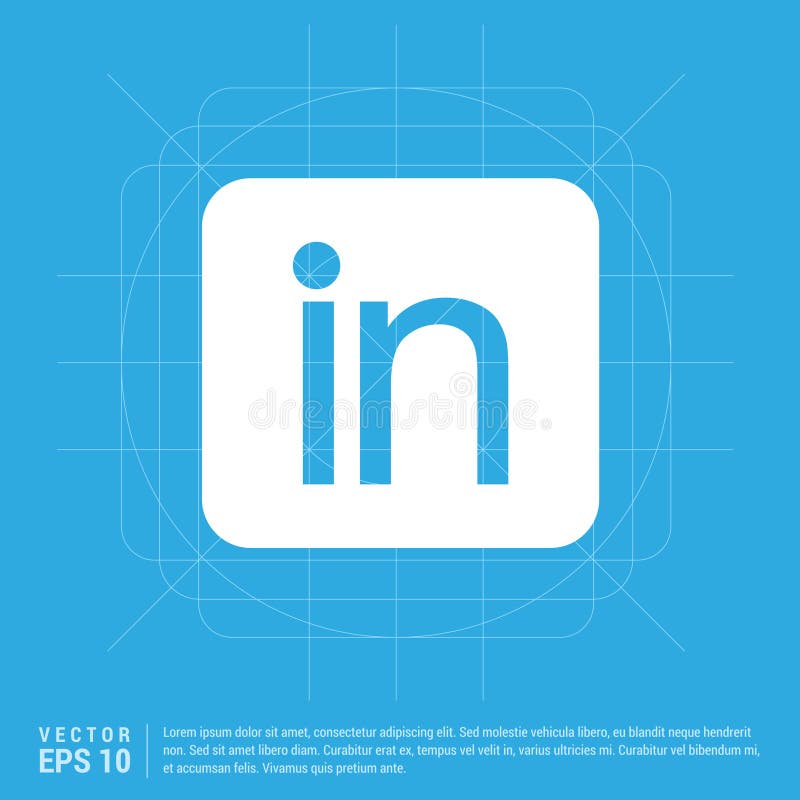 Linked in Icon editorial photo. Illustration of element - 132408011