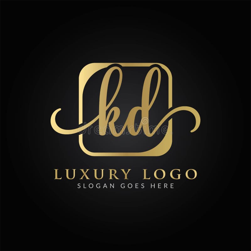 Linked Letter KD Logo Design Vector Template. Creative Abstract KD ...