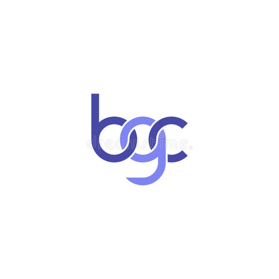 Linked Letters BGC Monogram Logo Design Stock Vector - Illustration of ...