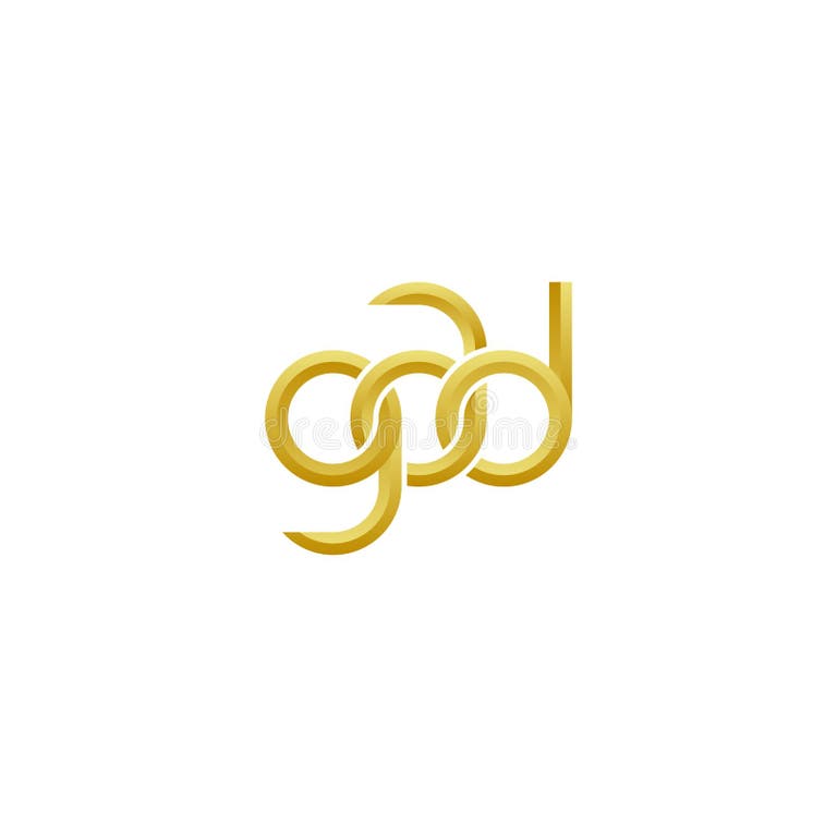 Linked Letters GAD Monogram Logo Design Stock Vector - Illustration of ...
