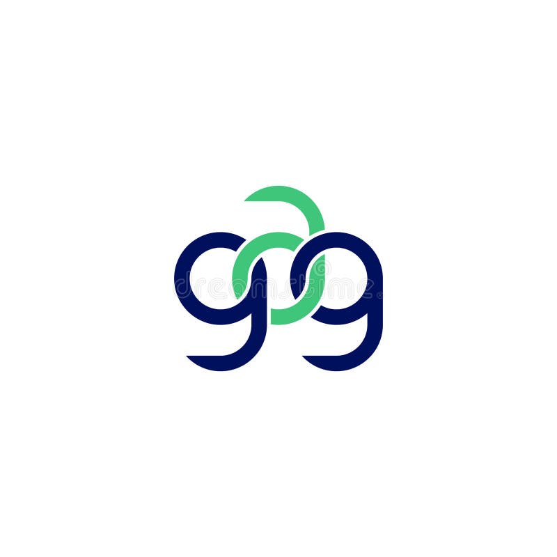 Linked Letters GAG Monogram Logo Design Stock Vector - Illustration of ...