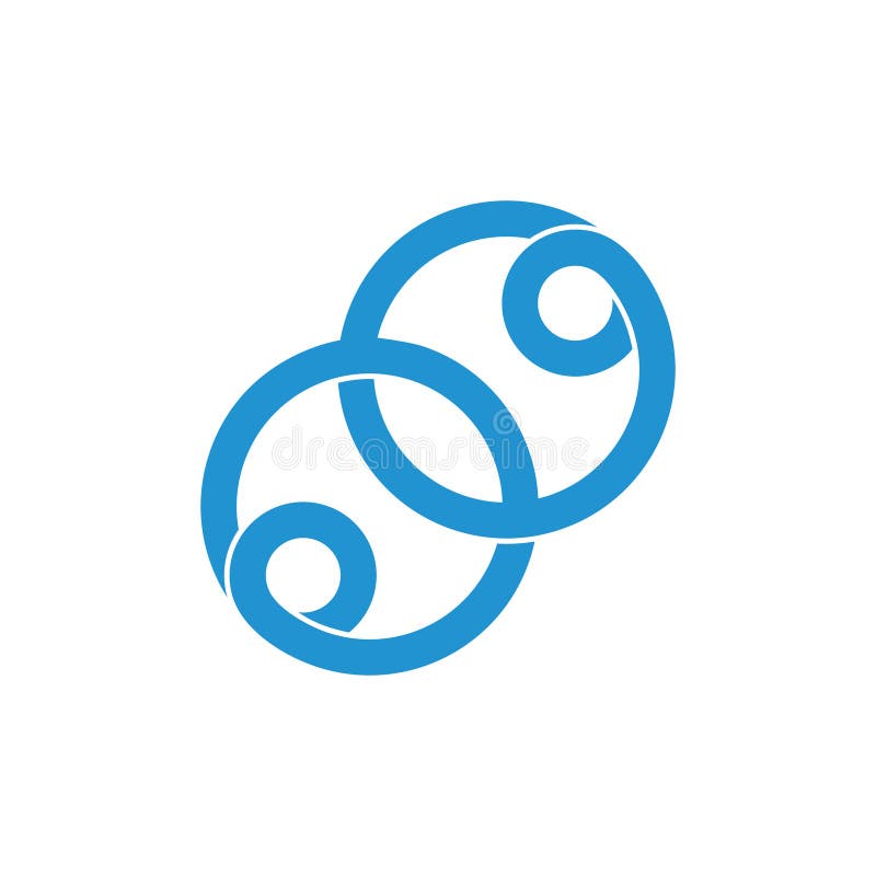 Linked Loop Circle Ring Logo Stock Vector - Illustration of technology ...