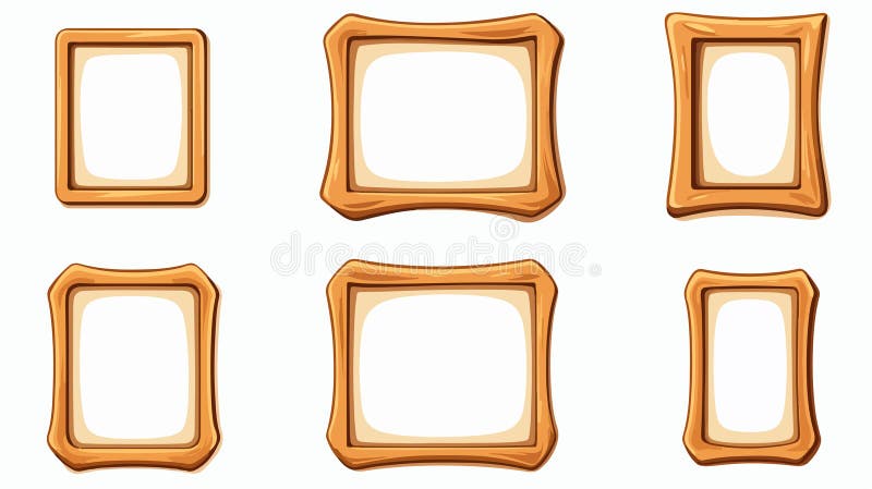 Linked Nested Frames Vector Symbol Cartoon Stock Illustration ...