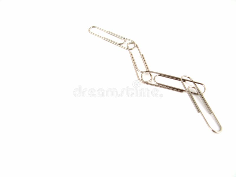 Linked stock image. Image of chain, steel, strong, white - 34406847