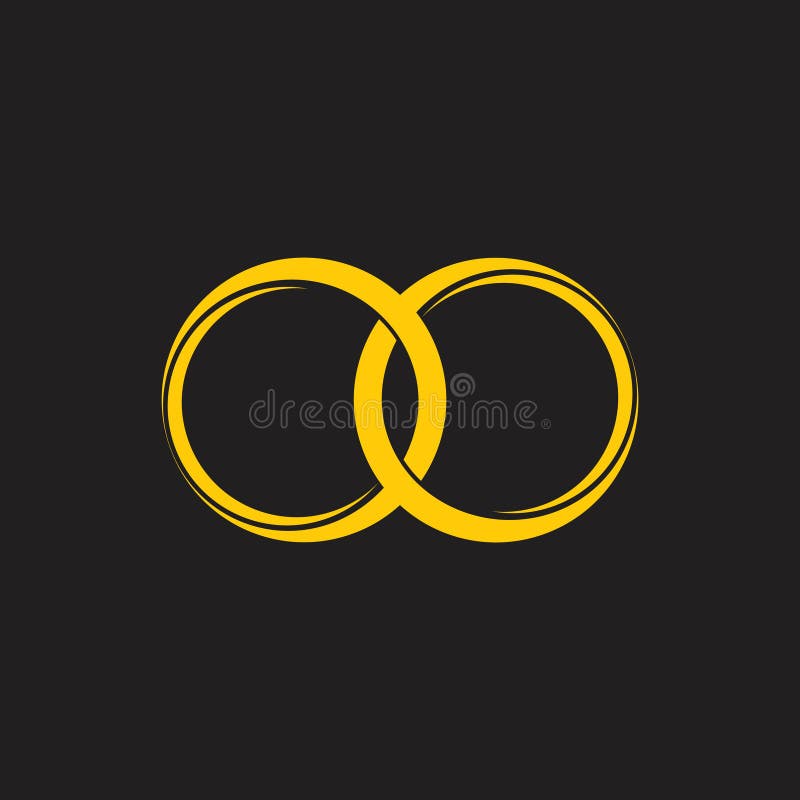 Linked ring 3d logo vector stock vector. Illustration of business ...