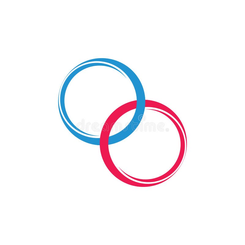 Linked Rings 3d Logo Vector Stock Vector - Illustration of link, cool ...