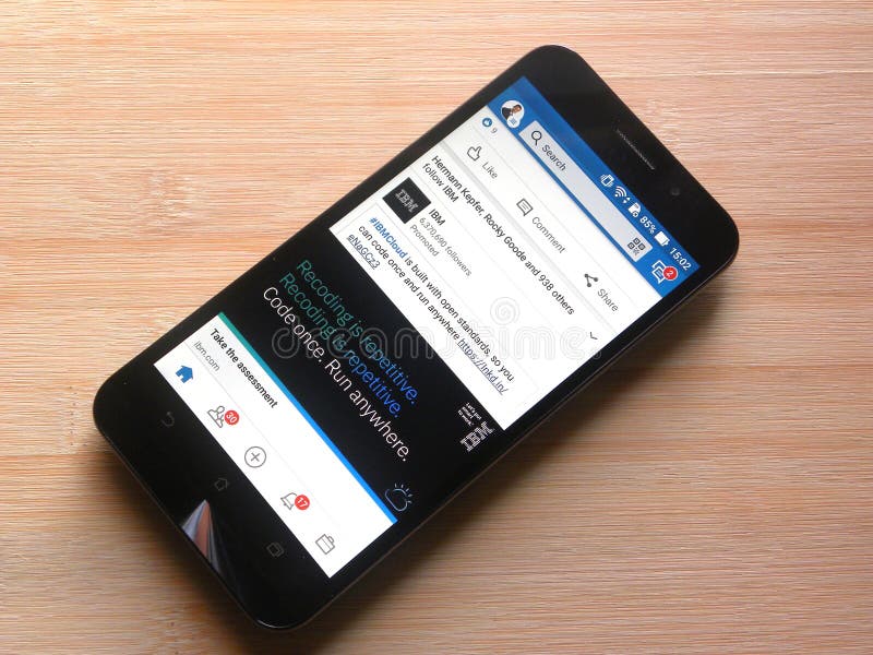 LinkedIn Feed editorial stock image. Image of digital - 153163284