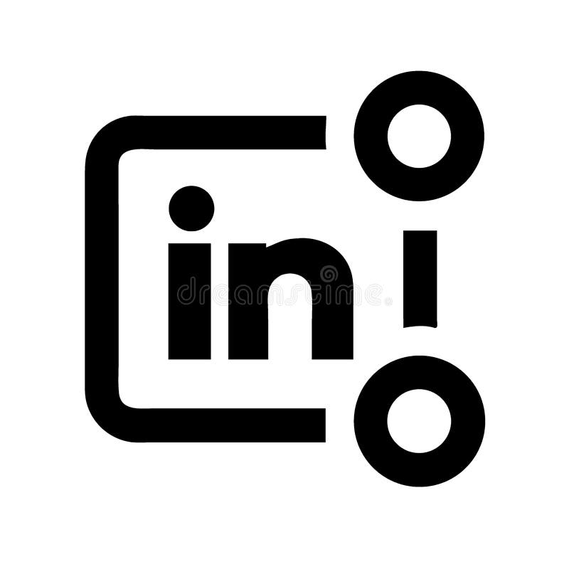 Linkedin icon stock illustration. Illustration of social - 381148546