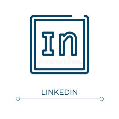 Linkedin Icon Outline Stock Illustrations – 199 Linkedin Icon Outline ...