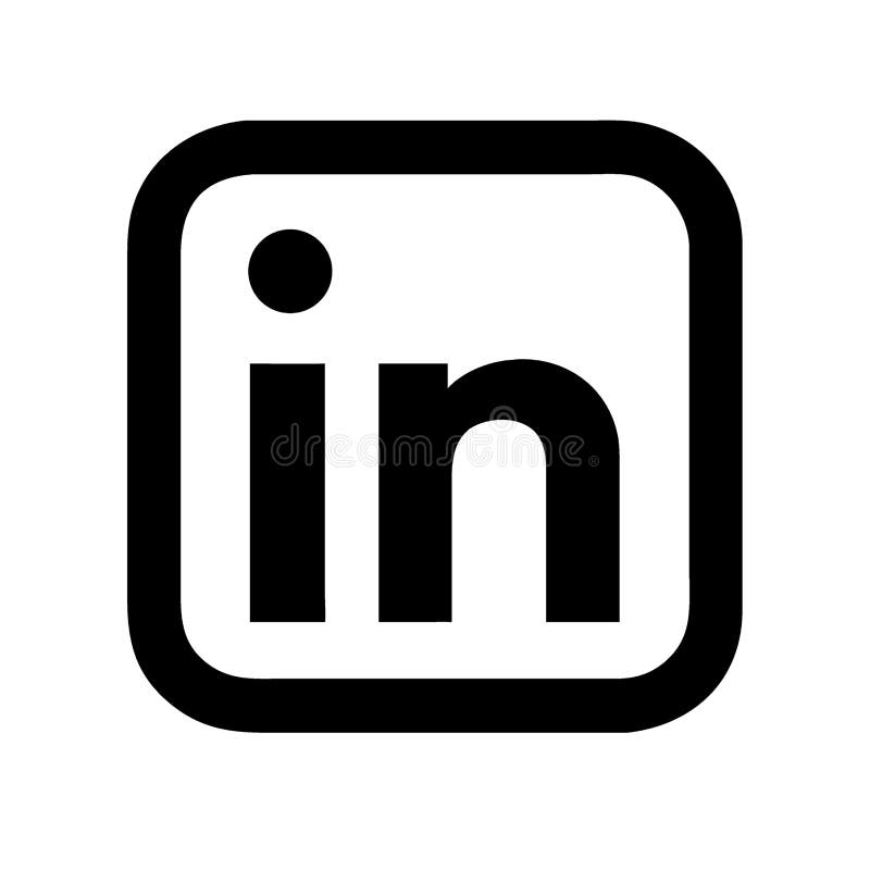 Linkedin Icon Vector Business Social Network Stock Illustration - Illustration of network ...