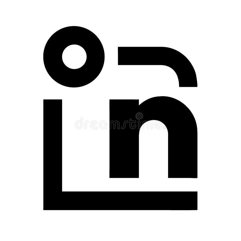 Linkedin logo icon stock illustration. Illustration of social - 381150989