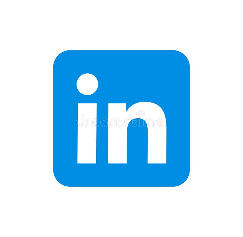 LinkedIn Logo icon. editorial stock photo. Illustration of employment ...