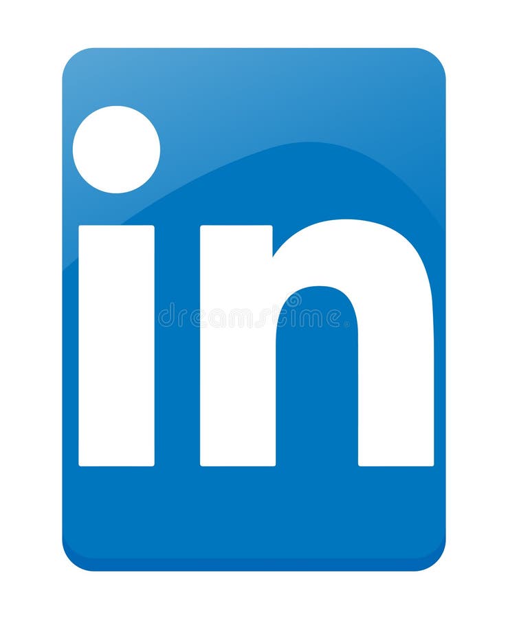 Linkedin logo sign editorial stock image. Illustration of internet ...