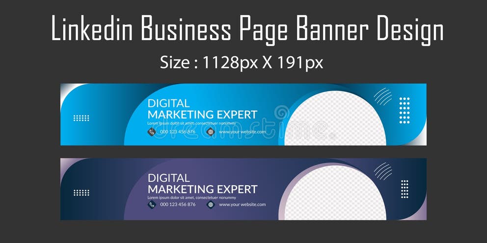 Linkedin Profile Banner or Cover Image for Business Page Stock Image ...