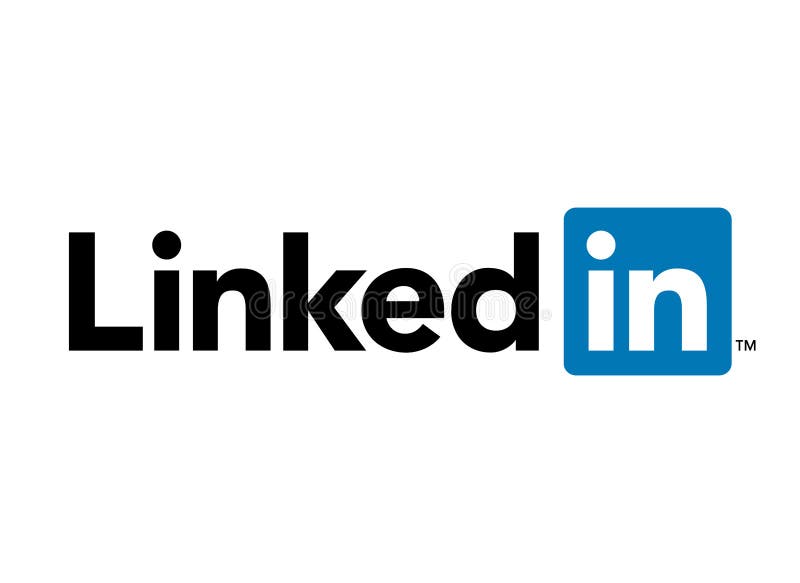 Linkedin Social Media Logo editorial stock image. Illustration of ...