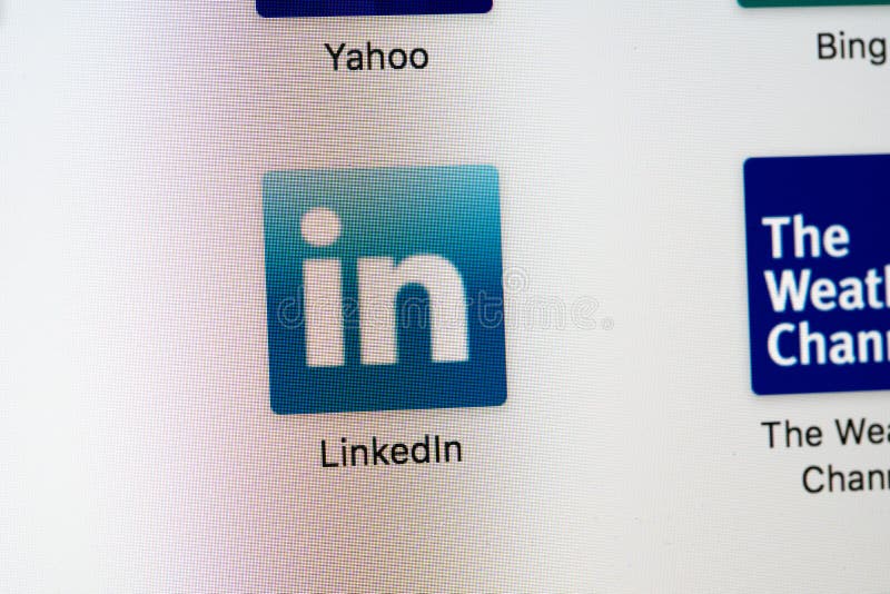 LinkedIn Start Application on Laptop Screen Editorial Image - Image of ...