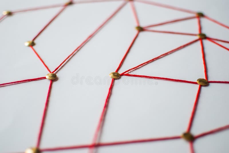 Background. Abstract Concept (idea) of Network, Social Media, Internet ...