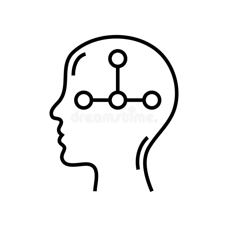 Linking Tasks Line Icon, Concept Sign, Outline Vector Illustration ... Linking Tasks Line Icon, Concept Sign, Outline Vector Illustration ...